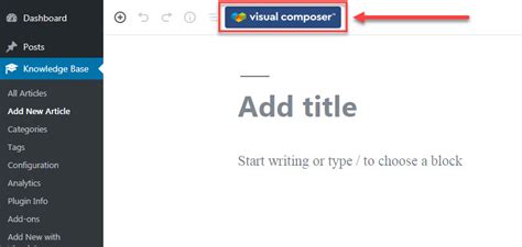 Visual Composer Setup Echo Knowledge Base