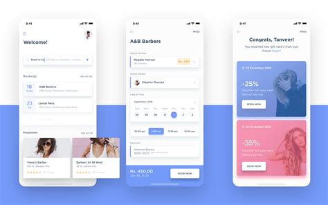 Barber App UI Design On Behance