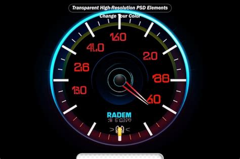 Moving Background Of Car Speedometer And Speedometer Premium Ai