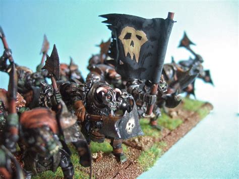 Ye Olde Skool Warhammer Orc Fanged Skull Tribe