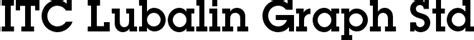 ITC Lubalin Graph Std Windows font - free for Personal