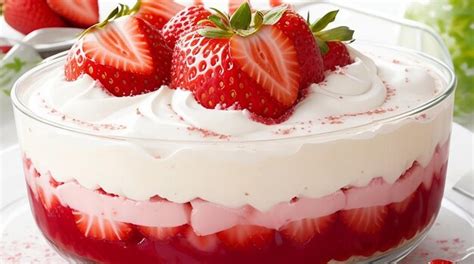 Premium Photo Strawberry Layered Dessert
