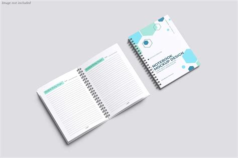 Premium Psd Spiral Spring Notebook Mockup