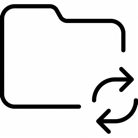 Document File Folder Loading Sync Synchronization Turn Icon