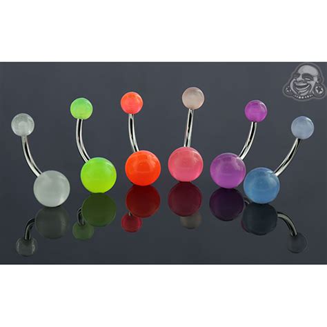 Acrylic Glow In The Dark Navel Belly Button Ring