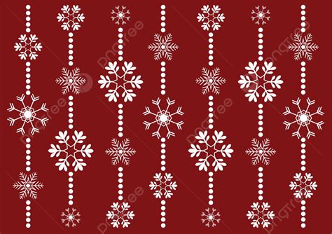 Seamless Snowflakes Red Beauty Vector Vector Red Beauty Vector PNG