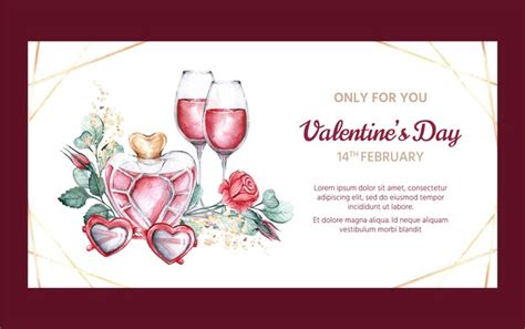 발렌타인 데이 축하 소셜 미디어 게시물 템플릿 무료 벡터