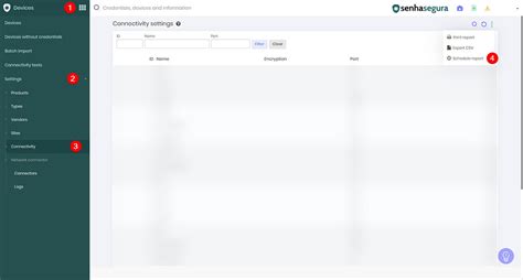 How To Create Connectivity Settings Schedule Report Pam Core Segura Community