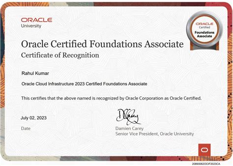 Rahul Kumar Patel On Linkedin Oraclecloud Oraclecertified