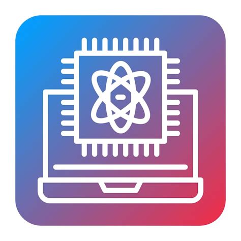 Premium Vector Quantum Computing Icon Vector Image Can Be Used For
