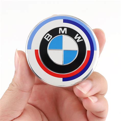 Юбилейна лого емблема за волан Съвместима с BMW стандартен размер 45 мм ...
