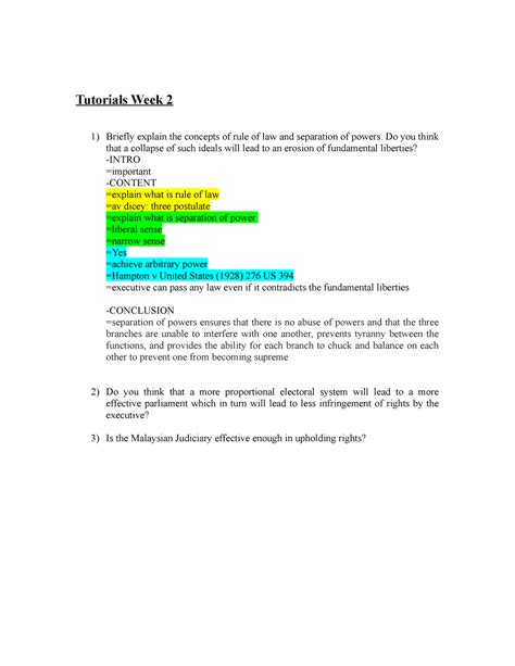 Tutorial Questions Introduction Week 2 Tutorials Week 2 Briefly