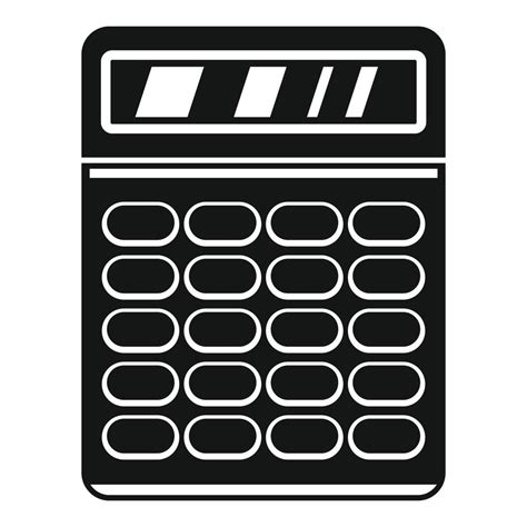 Icono De Calculadora Financiera Estilo Simple 14668921 Vector En Vecteezy