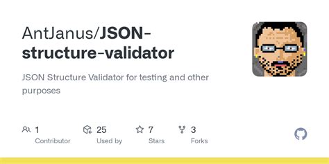 GitHub AntJanus JSON Structure Validator JSON Structure Validator