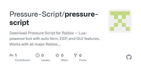 GitHub Pressure Script Pressure Script Download Pressure Script For Roblox Lua Powered Tool