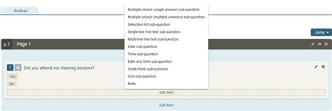 Adding Sub Questions Online Surveys