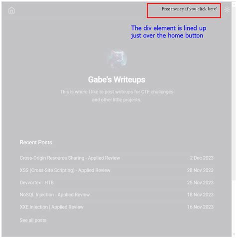 Clickjacking Applied Review Gabe S Writeups