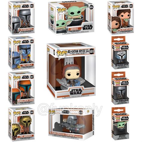 [po] Star Wars The Madalorian Pop Vinyl Figures Dark Saber Grogu