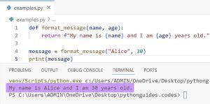 How To Return A String In Python?