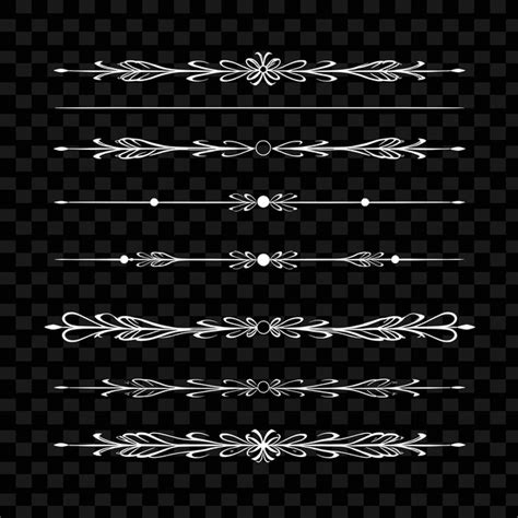 Decorative Borders Divide Perfect For Use As Decorative Separators In Designs Or Docu Premium