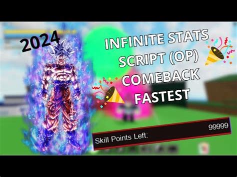 DBZ FINAL STAND INFINITE STATS SCRIPT HYBRID SCRIPT 2024 WORKING