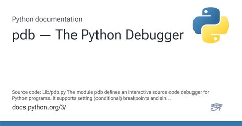 Pdb — The Python Debugger Rustem B