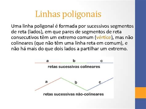 Linhas Poligonais Uma Linha Poligonal Formada Por Sucessivos