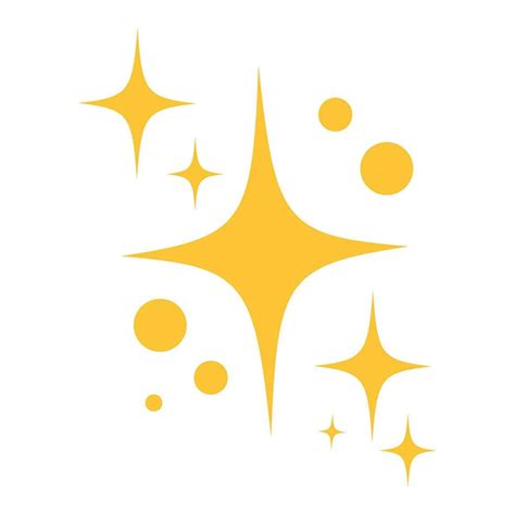 Yellow Sparkle Sparkling Stars Shiny Flashes Of Fireworks Collection