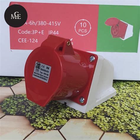 Industrial Surface Socket 4 Pole 32 A Cee 124 4pin Cee124 Genset Socket