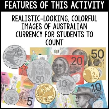 Counting Money Australian Coins And Notes An Online Activity By