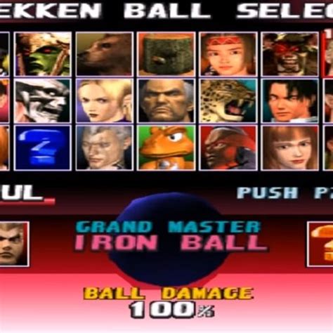 Tekken 3 Character Select