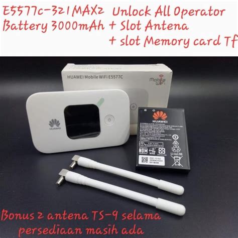 Jual Modem Wifi 4g Lte Router Mifi Huawei E5577 [max2] 3000mah Shopee
