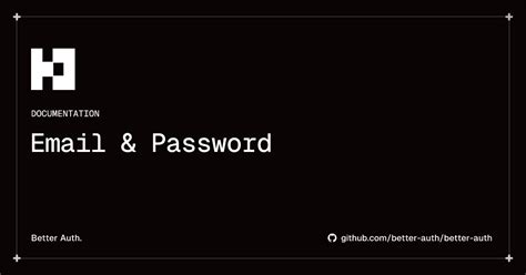 Email And Password Better Auth