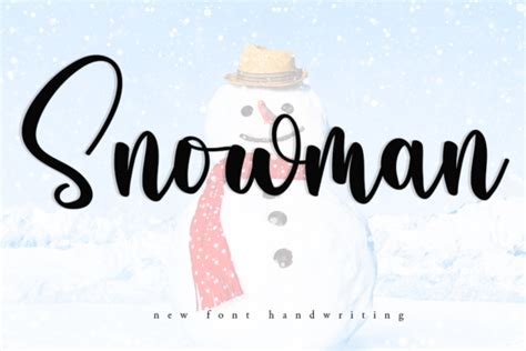 Snowman Font Font Canyon