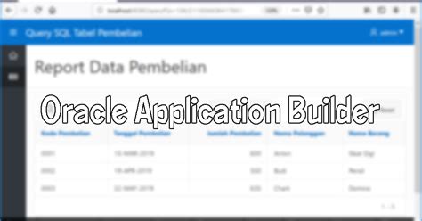 oracle apex 6 query dan entry data dengan application builder ~ open