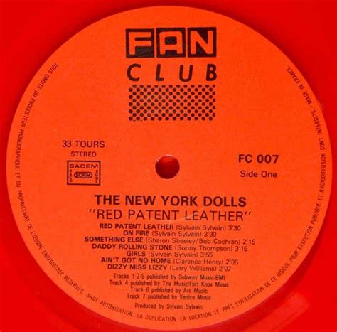 New York Dolls Red Patent Leather Red Vinyl