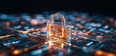 Secure Banking Lock Symbolizing Privacy And Protection In Financial