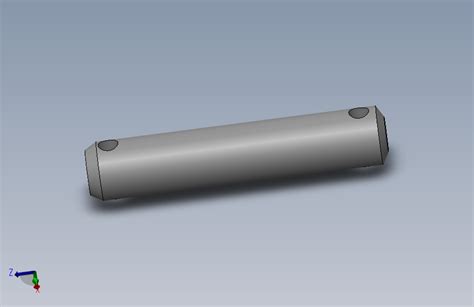 带孔销10x50 SOLIDWORKS 2020 模型图纸下载 懒石网