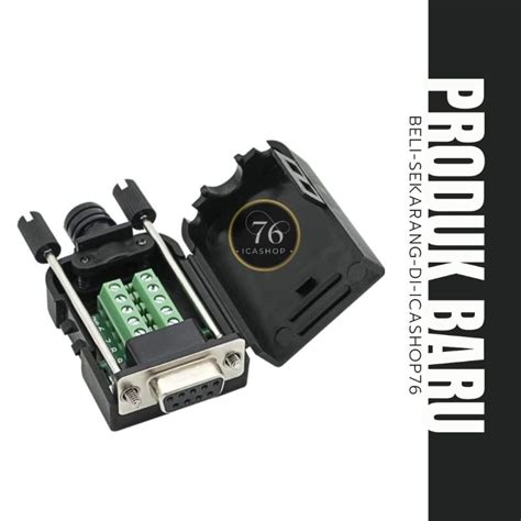Jual Connector Db9 Breakout Board Female Adapter With Case Shopee