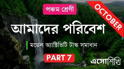 [part 7] Model Activity Task Class 5 Amader Paribesh Part 7 Solutions