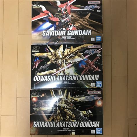 Hg セイバーガンダム シラヌイアカツキ オオワシアカツキガンダム セット売り By メルカリ