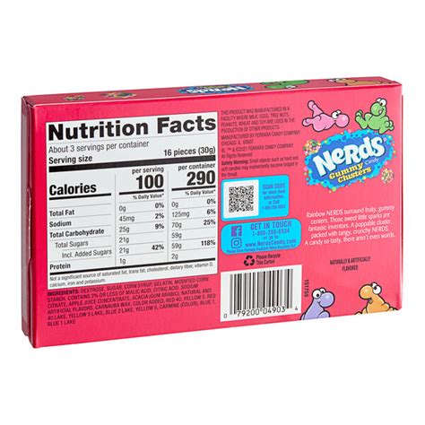 Nerds® Gummy Clusters 3 Oz Box 12 Case
