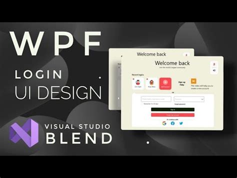Wpf Tutorial Form Ui Design In Visual Studio Blend
