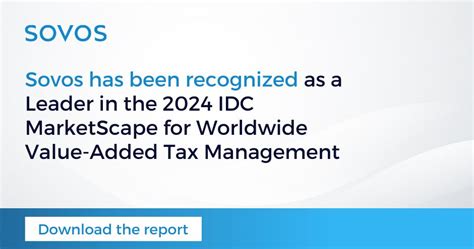 Sovos On Linkedin Sovos Has Been Named A Leader In The Idc Marketscape