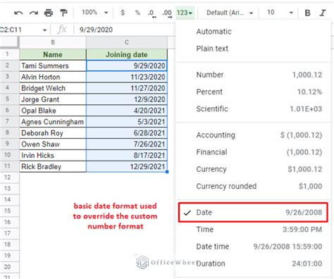 How To Change A Number Format In Google Sheets An Easy Guide Officewheel