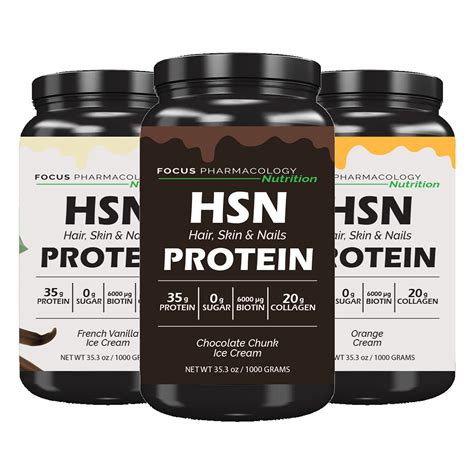 Hair Skin And Nails Hsn Whey Protein Isolate Collagen Muscle First
