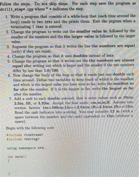 Solved Follow The Steps Do Not Skip Steps For Each Step Chegg