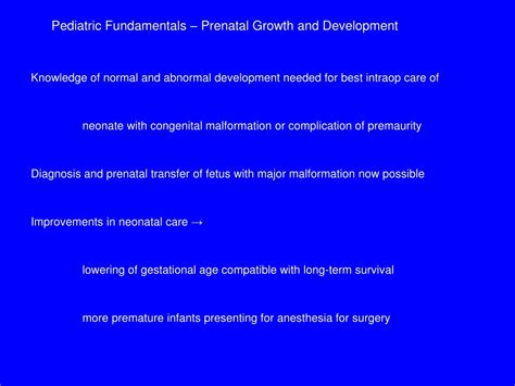 Ppt Pediatric Fundamentals Prenatal Growth And Development Powerpoint