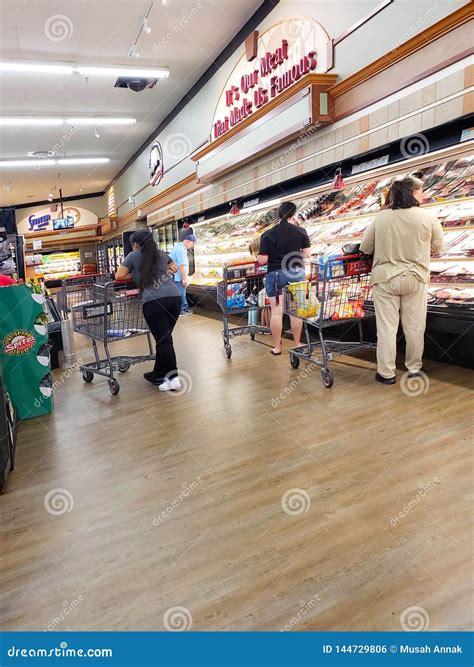 Meat Department In A Supermarket Editorial Photo Image Of Bros
