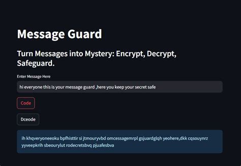 Streamlit Encryption Decryption Python Project Datasecurity Muskan Jain